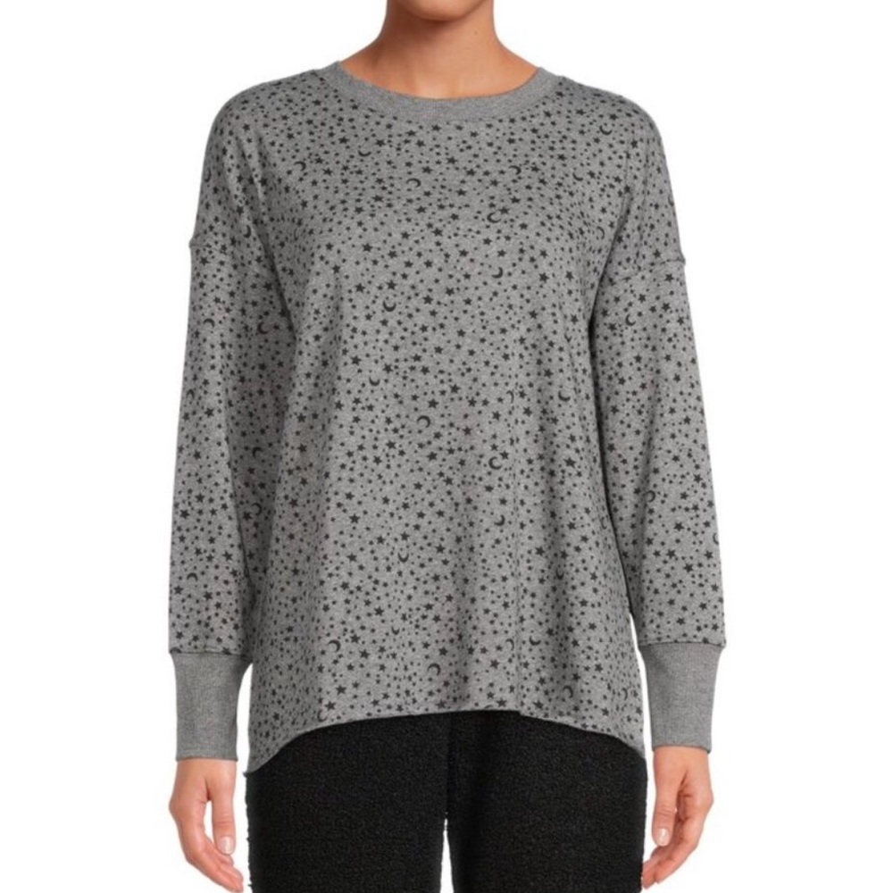 Secret Treasures Stars & Moons Sleep Sweatshirt Gray … - Gem